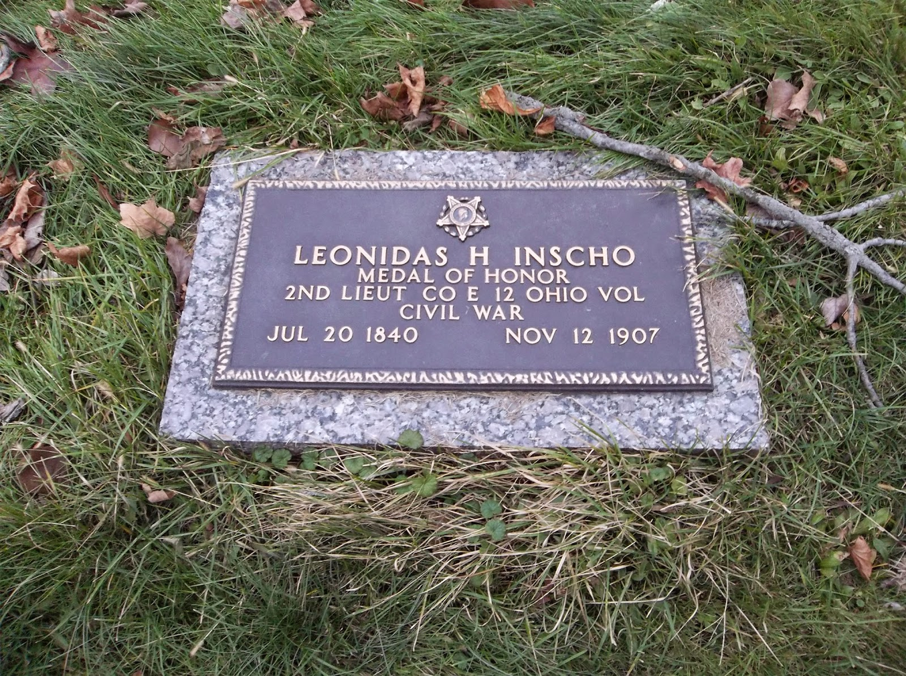 Maryland Campaign Medal of Honor Series: Leonidas Inscho, 12th Ohio ...